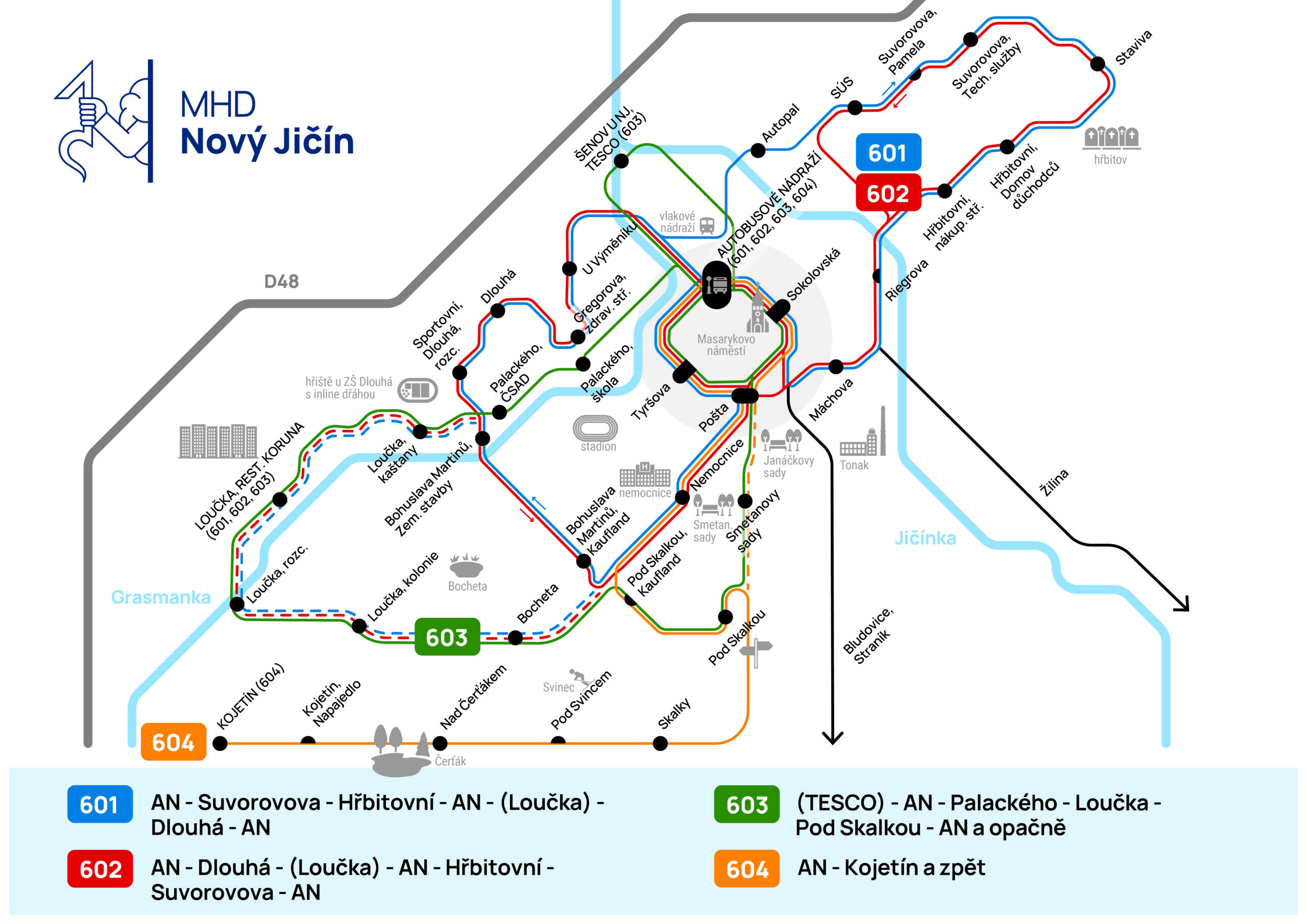 Město se změnou jízdních řádů představuje novou mapu MHD - Nový Jičín ...